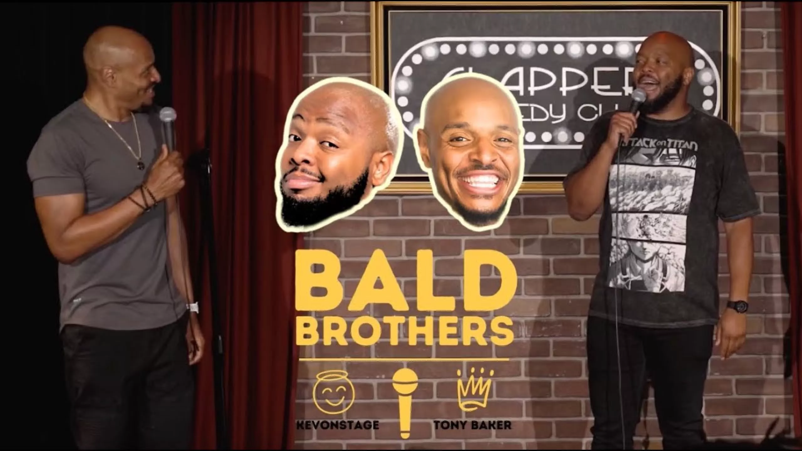 Bald Brothers Freestyle Comedy Show Ft. Tony Baker & KevOnStage #1: Clothes, Outfits, Brands ...