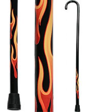 walking flame cane