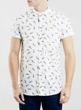Topman - White Feathers Shirt Topman