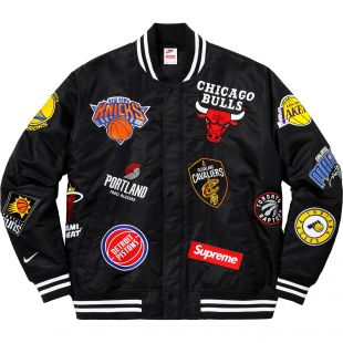Supreme - Supreme Nike/NBA Teams Warm Up Jacket Black