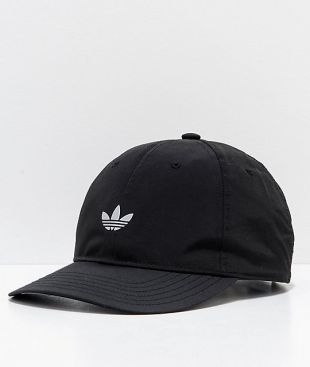 Addidas - adidas Relaxed Modern II Black Strapback Hat | Zumiez