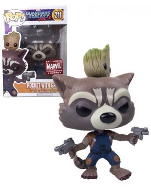 pop - Rocket with Groot 211 Marvel Guardians of the Galaxy Vol. 2 FUNKO ...