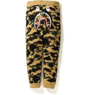 A Bathing Ape - Bape 1st Camo Shark Slim Sweat Pants Pants Yellow