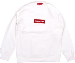 Supreme - Supreme Box Logo Crewneck White