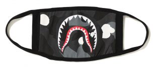 A Bathing Ape - Bape City Camo Mask Black