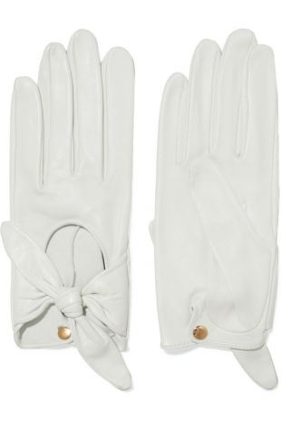 CAUSSE GANTIER - Helena bow embellished leather gloves | CAUSSE GANTIER ...
