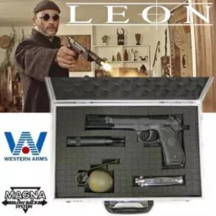 LEON THE PROFESSIONAL PISTOLET AVEC SILENCIEUX, COUTEAU & GRENADE ...