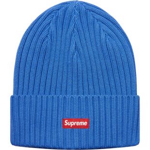 Supreme - Supreme Overdyed Ribbed Beanie (SS18) Washed Royal