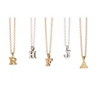 Mini Block Letters - Sterling or Gold Vermeil