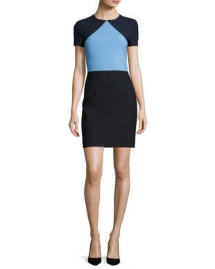 Diane von Furstenberg - Diane von Furstenberg Colorblock Dress