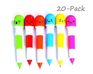 City Cosmetics - 20Pcs Multicolor Vitamine Pilule Stylo a Blle Bic ...