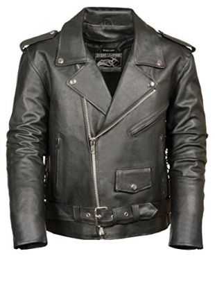 Event Biker Leather - Event Biker Leather Men's Basic Motorcycle Jacket ...