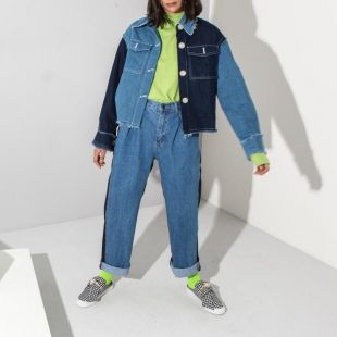 Two Tone Denim Jacket*