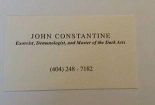 2014 SDCC COMIC CON DC JOHN CONSTANTINE PROMO CARD