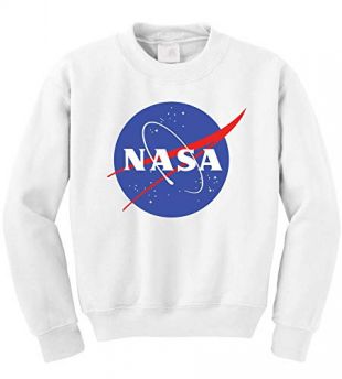 nuffsaid - NuffSaid NASA Worm Logo Crewneck Sweatshirt Sweater Pullover ...