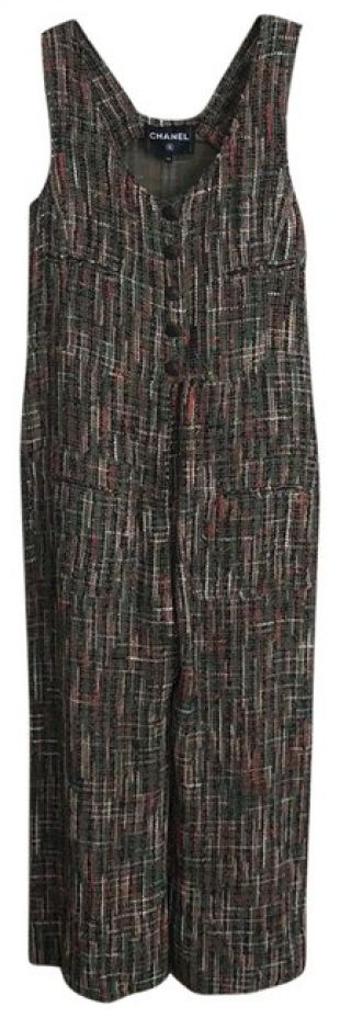 Chanel - Chanel Multicolor Tweed Long Romper/Jumpsuit Size 10 (M) Tradesy