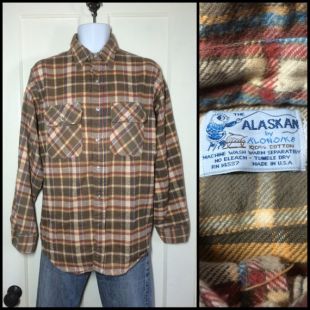 sidvintage - Plaid chemise de flanelle lourd vintage des années 1970 ...