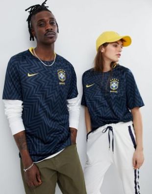 Nike Football - Nike Football Brazil squad t shirt in blue 893353 454 ...