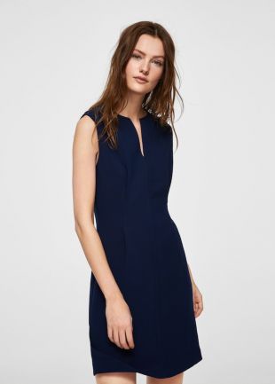 Mango - Robe col en v - Mango