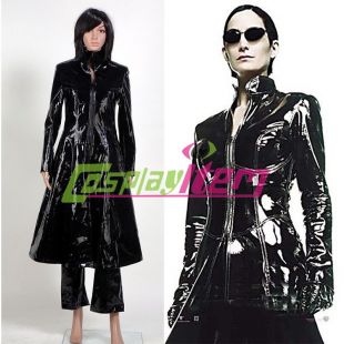 Custom Made The Matrix Cosplay Trindade Sobretudo De Couro PU Calças ...