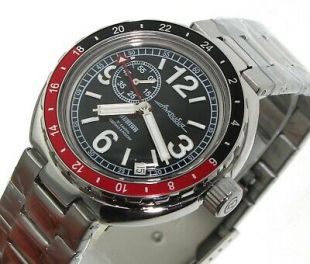 vostok - VOSTOK Amphibian Russische Uhr Neptun GMT Russian Diver Watch 960762 | eBay