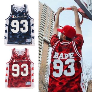 A Bathing Ape - * A BATHING APE Men's BAPE x CHAMPION COLOR CAMO MESH ...