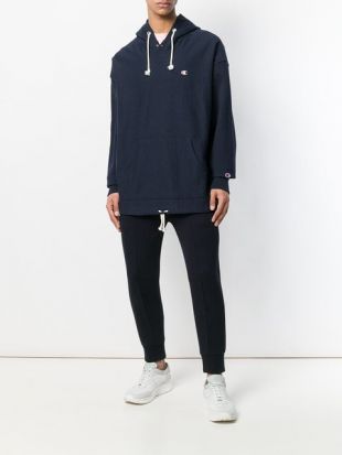 Champion - Champion Sweat à Capuche à Détails De Logos