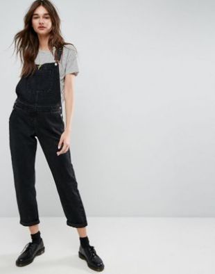 ASOS - ASOS - Salopette en jean - Noir délavé
