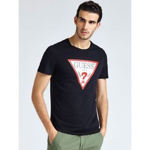 Guess - T shirt Logo Triangulaire - Guess