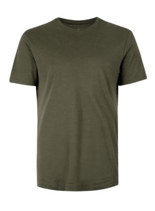 Topman - Khaki Jersey Slim Fit T-Shirt