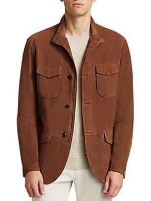 Saks Fifth Avenue COLLECTION - Saks Fifth Avenue COLLECTION Suede Field ...