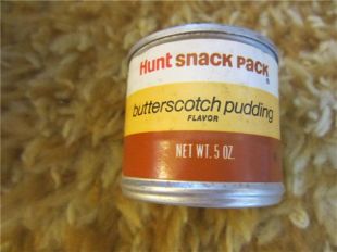 Snack Pack - VINTAGE 1970 SNACK PACK Butterscotch PUDDING aluminum tin ...