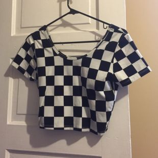Forever 21 - Checkered crop top - Forever 21 Size L