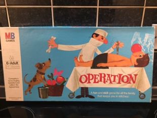 Original opération board game vintage classic mb jeux 1976