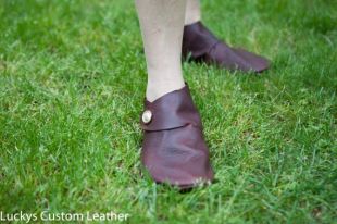 LuckysCustomLeather - Fait de cuir chaussure, chaussure médiévale ...