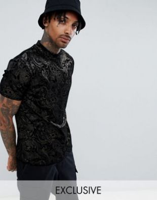 Reclaimed Vintage - Reclaimed Vintage Inspired T shirt col roulé en ...