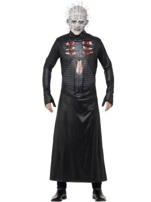Adult Hellraiser Pinhead Costume Mens Halloween Fancy Dress Costume ...
