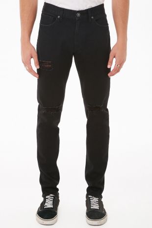 forever21 - Ripped Slim Fit Jeans