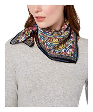 Echo Design - Echo Design Women's Coastal Floral Silk Diamond Shape Scarf