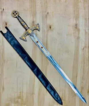 Unbranded - Custom Handmade Templar Knights Sacred Holy Longsword ...