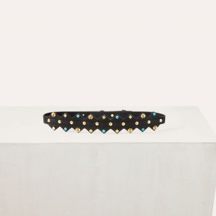 Maje - Ceinture en cuir avec découpes "Airelle" par Maje