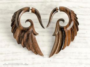 organicethnic - Faux ecarteur Boheme Bijoux Boucles d'oreilles Tribal ...