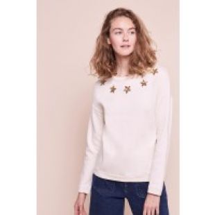 Des petits hauts - sweat shirt kara ecru