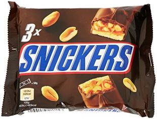 snickers - Snickers Paquet de 3 barres chocolatées 150 g
