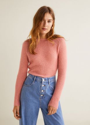 Mango - Ribbed knit sweater by Mango