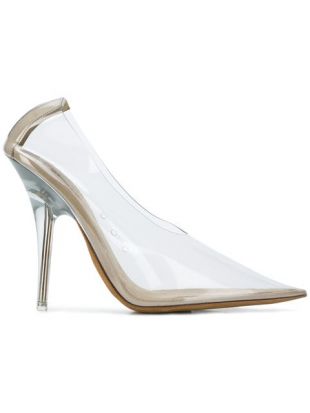 Yeezy - Yeezy Transparent Pointed Toe Pumps Farfetch