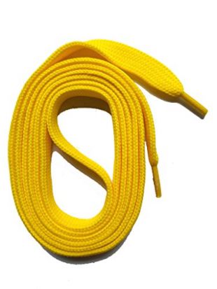 SNORS shoefriends - SNORS LACETS de COULEUR PLATS JAUNE 60cm, 7mm ...