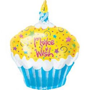 Make A Wish Cupcake Balloon Simply Love Boutique Party Supplies