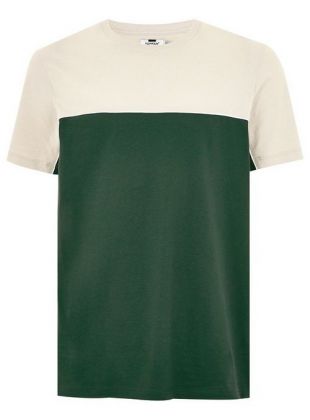 Topman - Green and Stone 'Handle' T Shirt by Topman