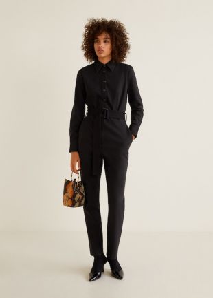Mango - Combinaison pantalon avec ceinture